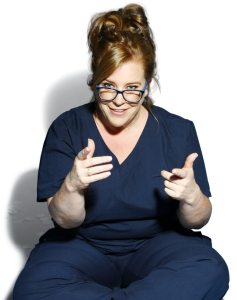 Georgie Carroll, UK-born Comedian & registered nurse in Australia